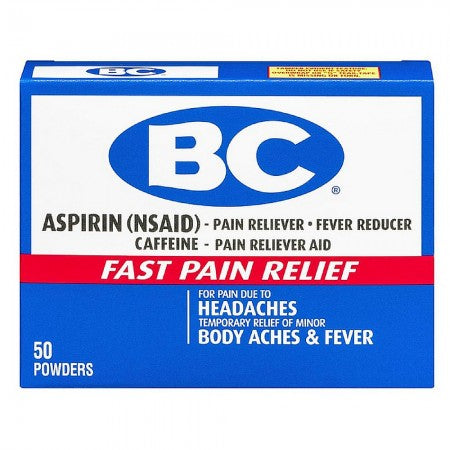BC Aspirin Fast Pain Relief Powder 50 ea (1 Pack) – Olympia Plaza Gifts